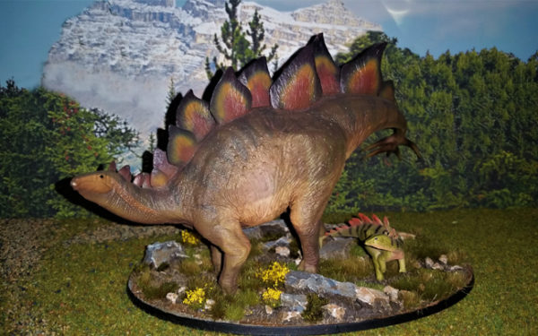 Dinosaur Model Collection Displayed by Collector