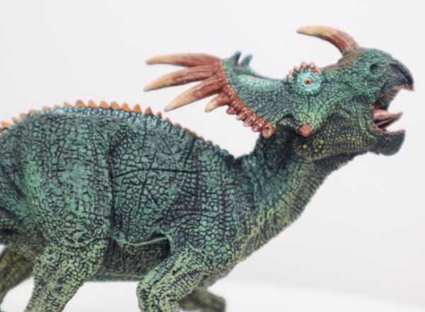 Papo Green Styracosaurus Dinosaur Model