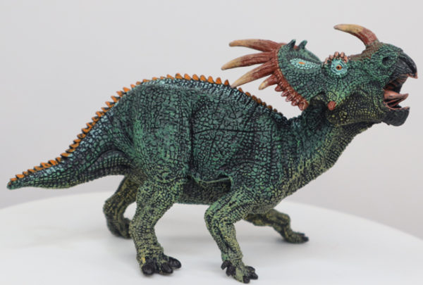 Papo Green Styracosaurus Dinosaur Model