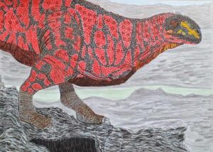 A Beautiful Rajasaurus Drawing Sent in by a Dinosaur Fan
