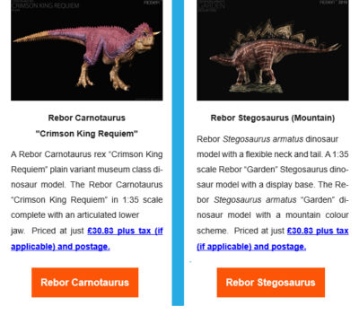 The Everything Dinosaur Newsletter Features Rebor and PNSO