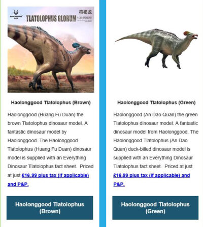 New Haolonggood Prehistoric Animal Models in Newsletter